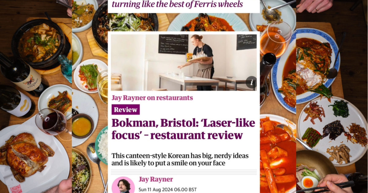 Bokman | Jay Rayner Joined us for Dinner